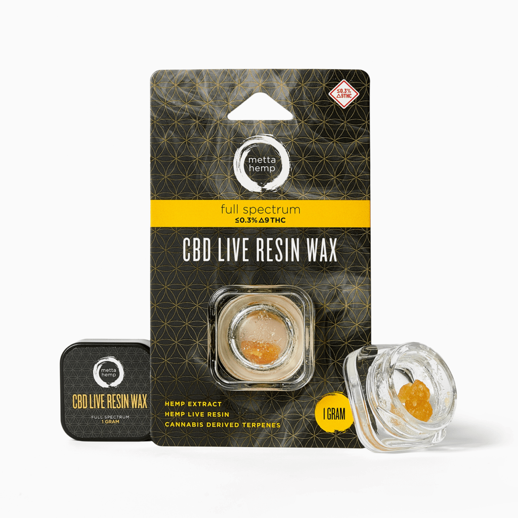 CBD Live Resin Sugar Wax | Sugar Wax Dabs | Metta Hemp