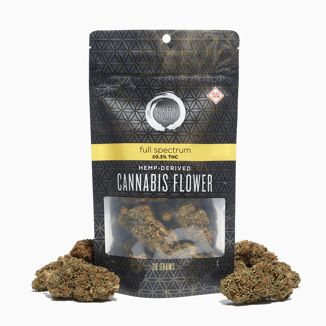 Hemp-derived Cannabis Flower (28 Grams) | Metta Hemp