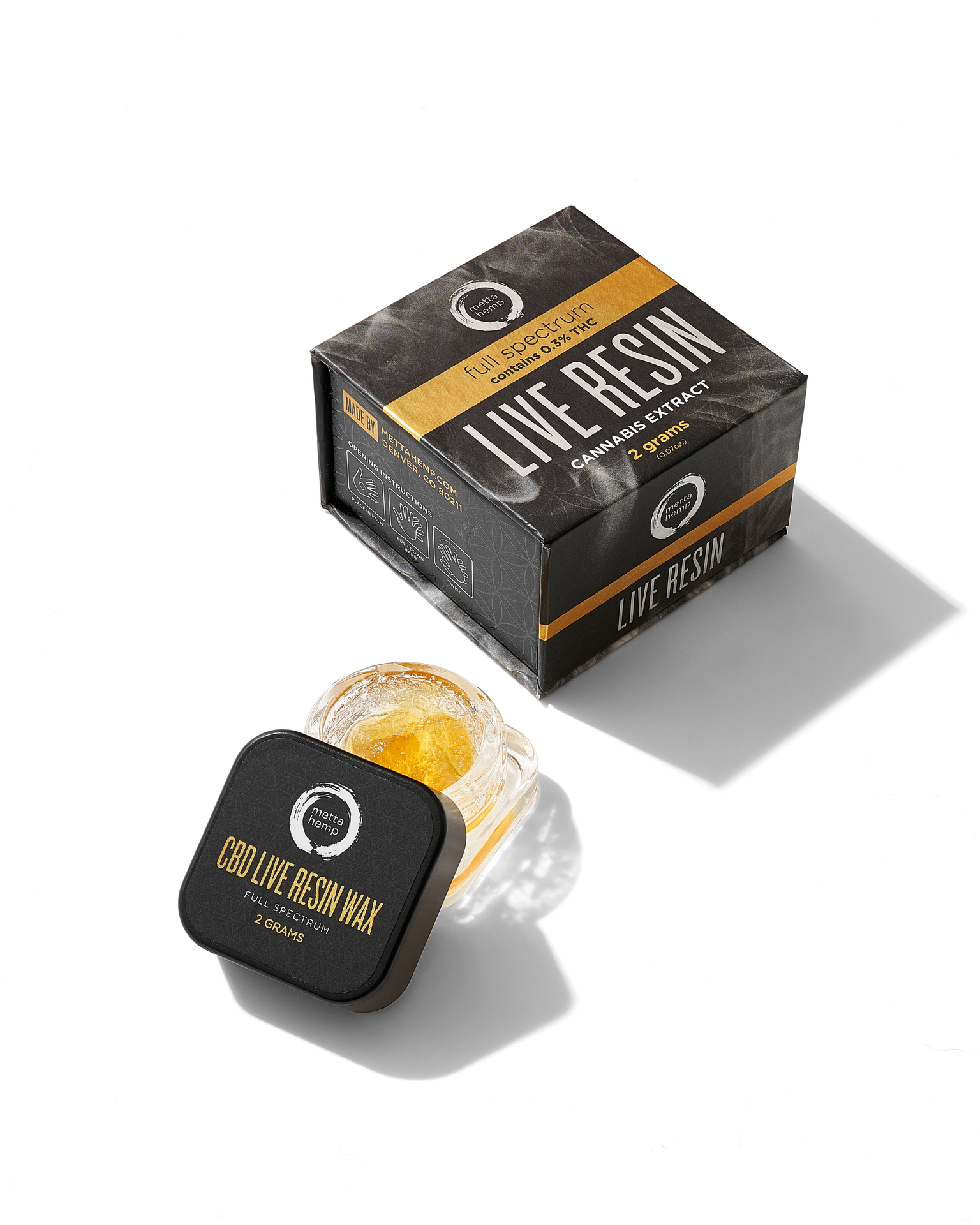 CBD Live Resin Sugar Wax - 2 grams | Sugar Wax Concentrate